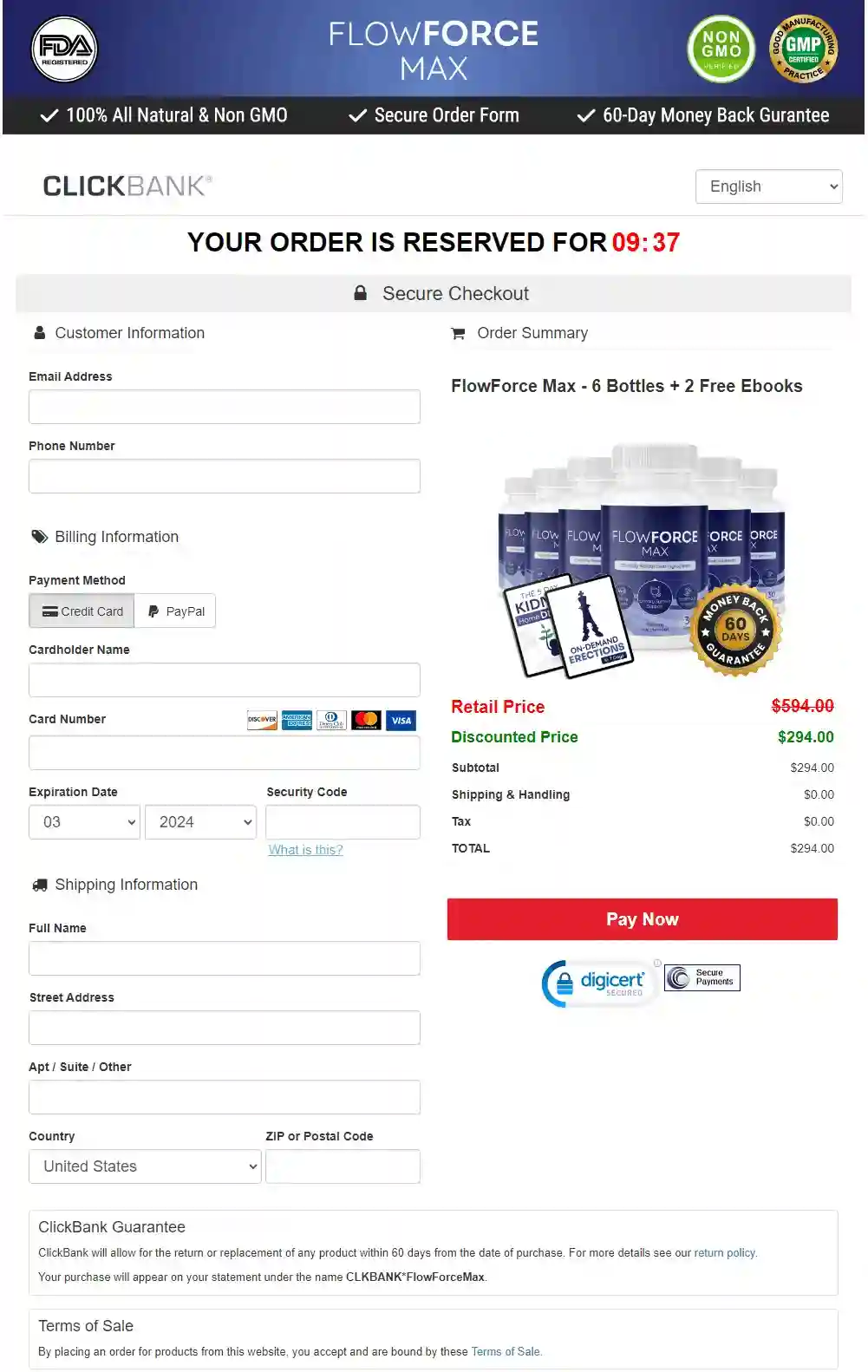 FlowForce Max® (Official) | #1 Support Prostate Health